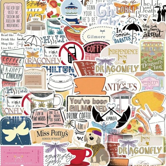 Design | 5 Pack Of Gilmore Girls Stickers | Poshmark